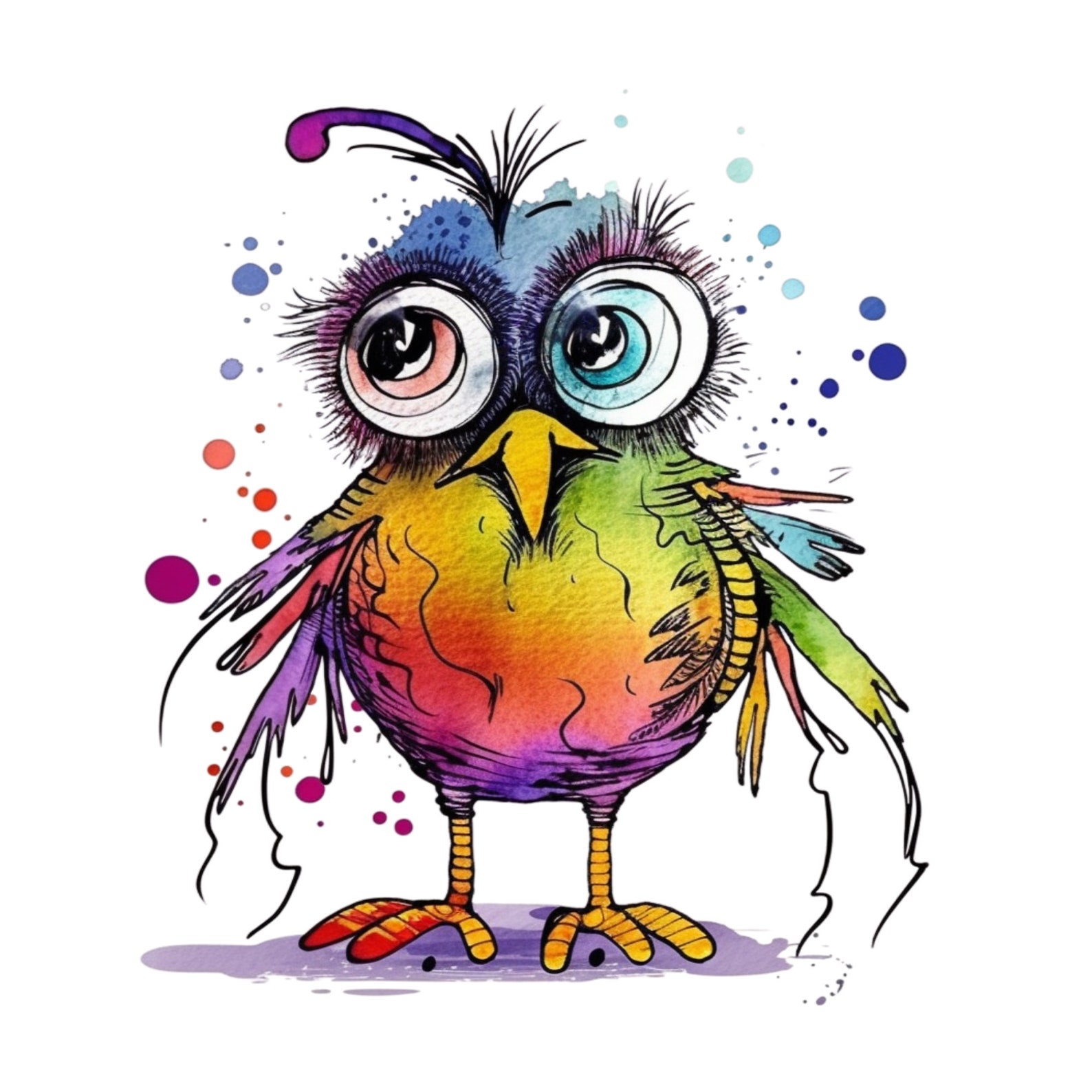 Whimsical Birds Png Clipart Set Create Charming Designs With This ...