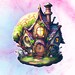 Fairy Tail Magic Hause Png Watercolor Digital Drawing - Etsy