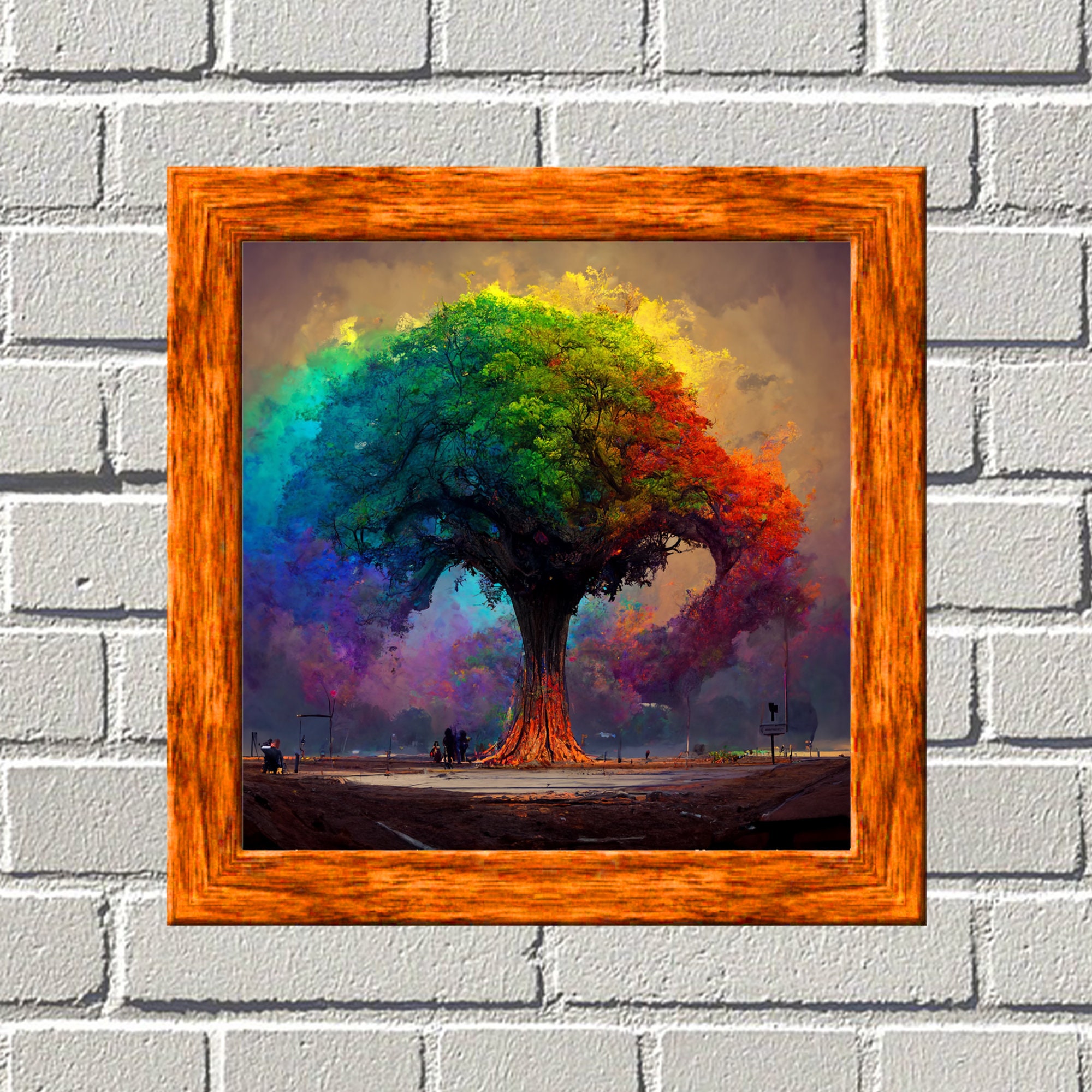 Rainbow Tree Digital Art Download. Rainbow Tree Jpg Instant Download ...