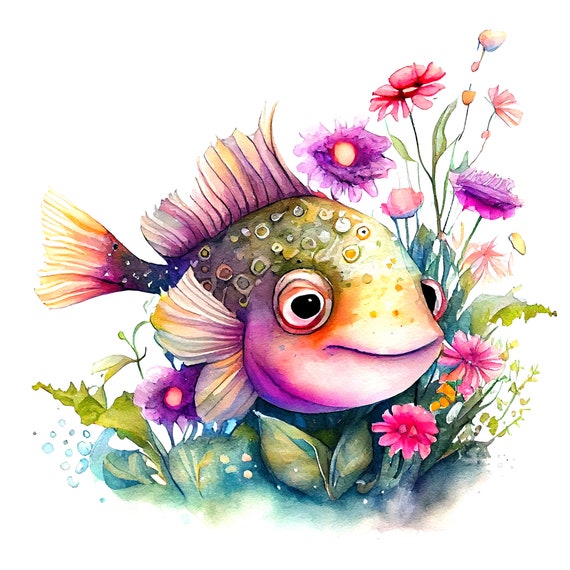 Fish Underwater Drawing
