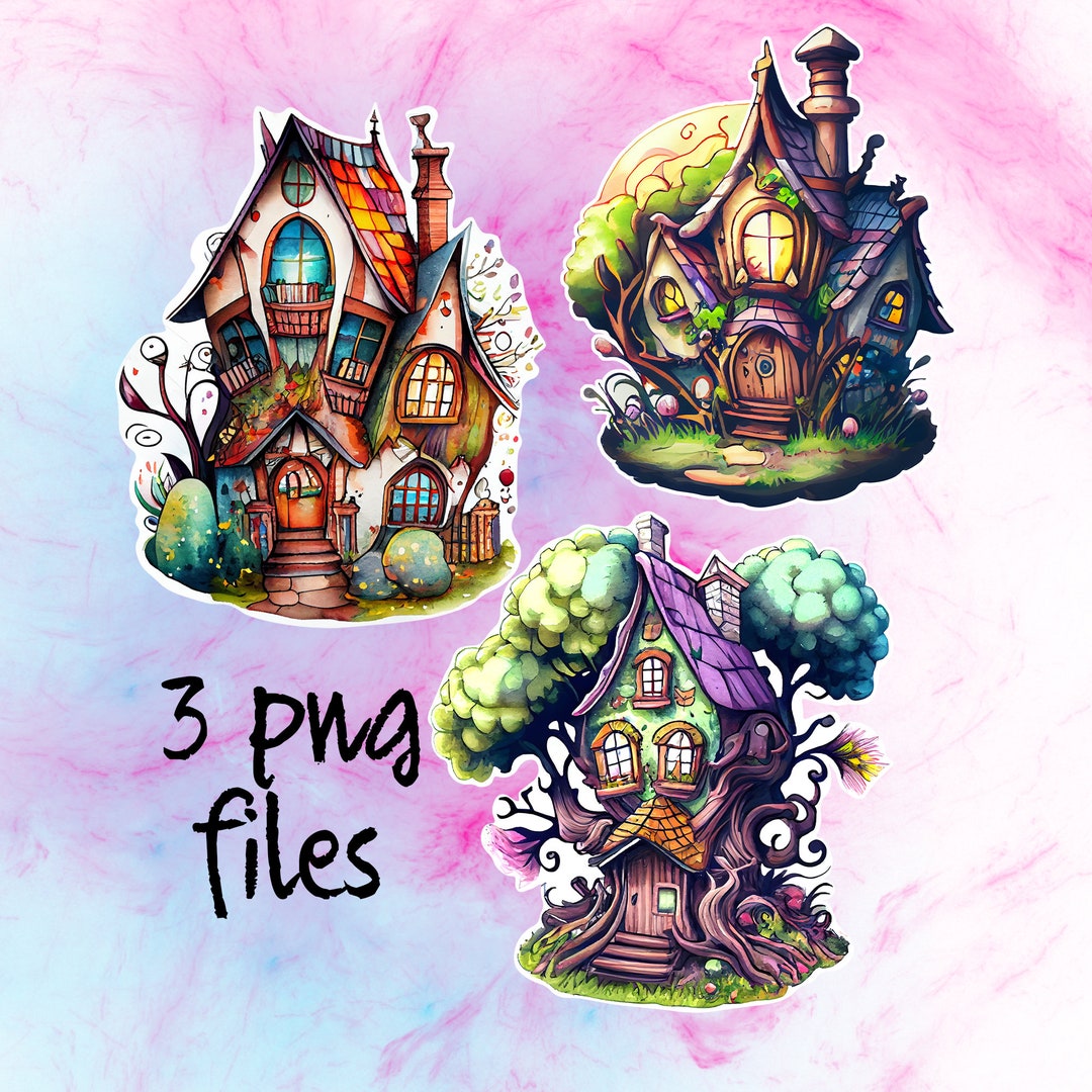 Fairy Tail Magic Hause Png Watercolor Digital Drawing - Etsy