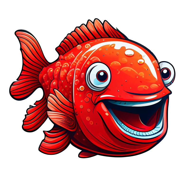 Funny Fish Png Digital Files for Cool Fishing T-shirt Designs and ...