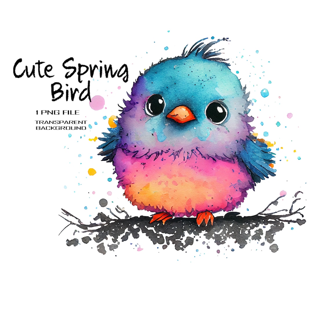 Spring Bird Print Birds Print File With High-quality Birds PNG Images ...