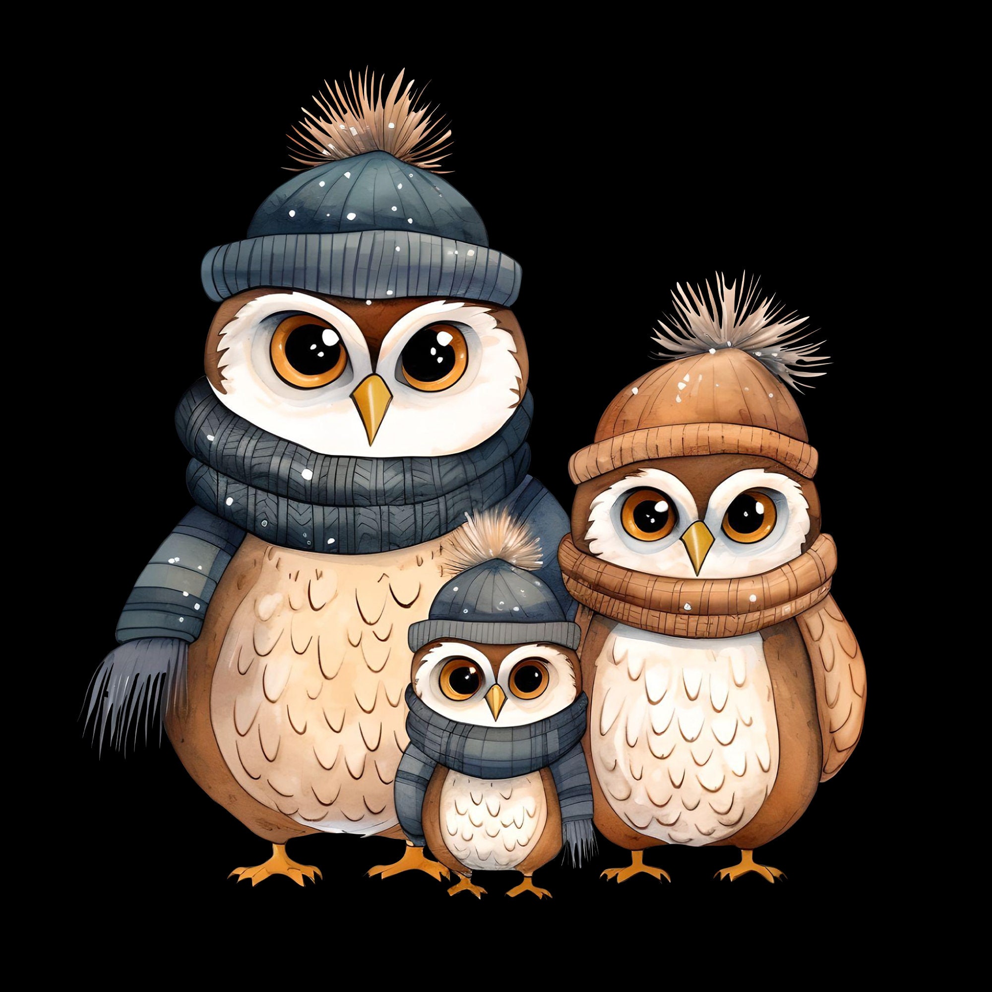 Winter Owl Clipart