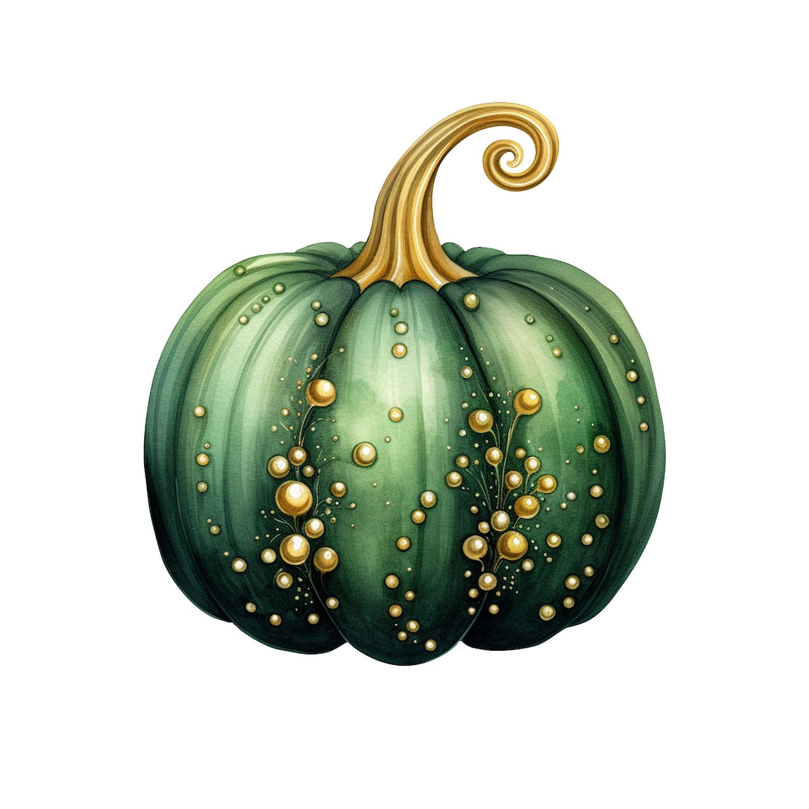 Halloween Green Pumpkins PNG Clipart Set of 3 Images - Etsy