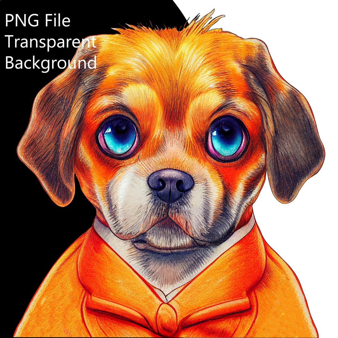 Dog Digital Art Download. Dog Clipart Instant Download. Funny Dog Print ...