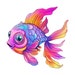 Watercolor Fish Clipart Set - Playful Marine Life Illustrations in ...