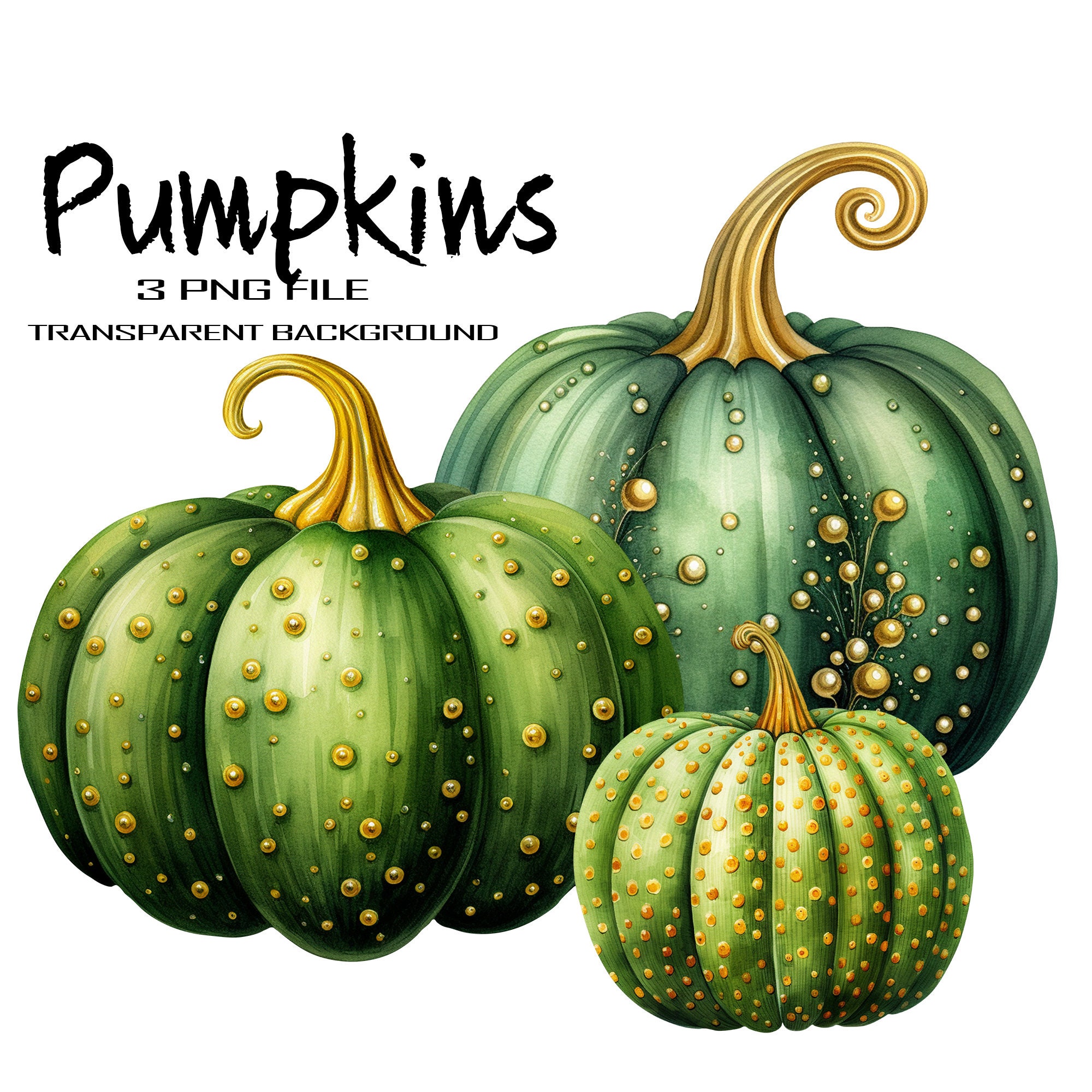 Green Pumpkin Clipart