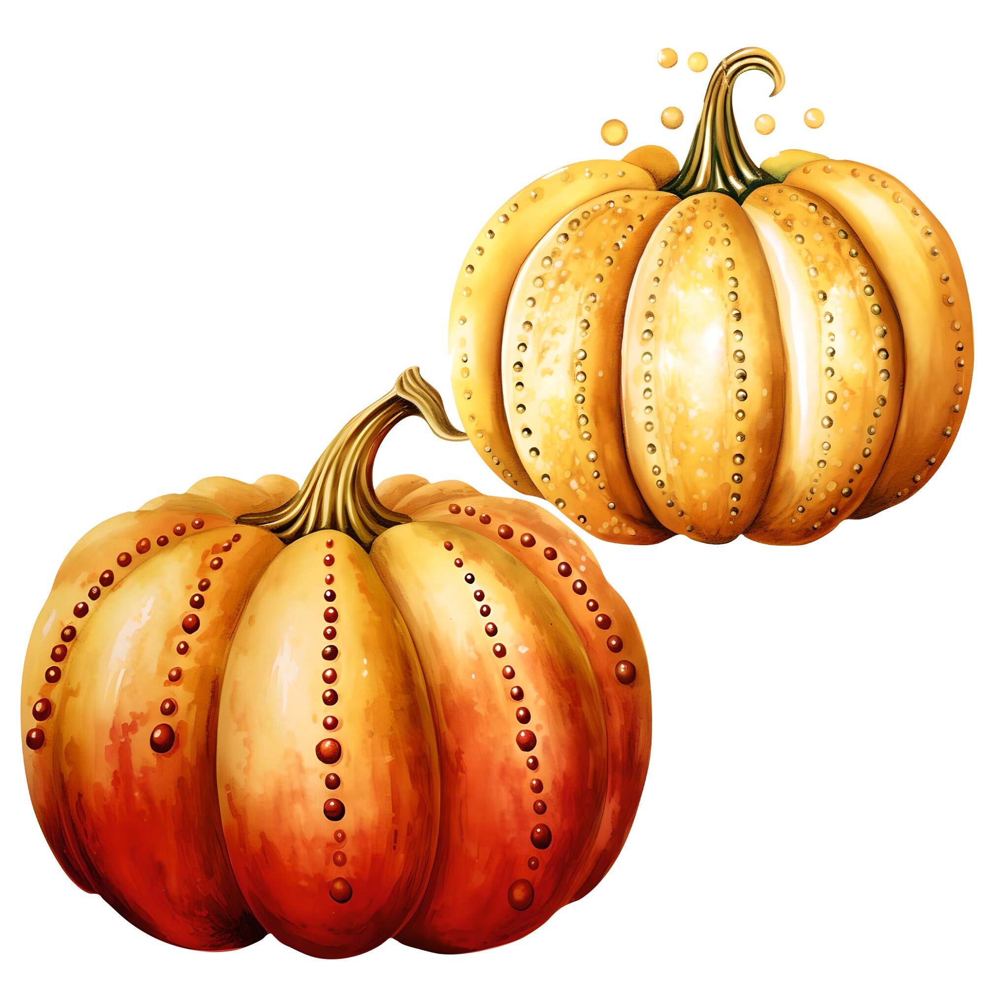 Fall Harvest Pumpkins Clipart Set of 8 Images - Etsy