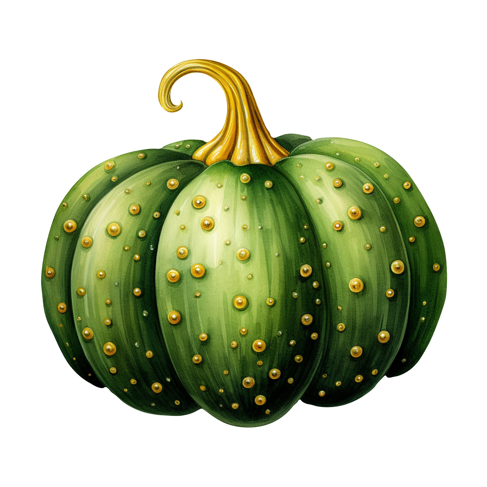 Halloween Green Pumpkins PNG Clipart Set of 3 Images - Etsy