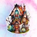 Fairy Tail Magic Hause Png Watercolor Digital Drawing - Etsy