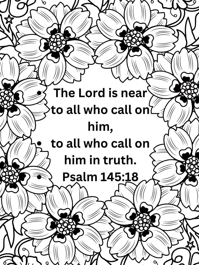 How to Pray Printable Prayer Coloring Book With Scriptures KJV - Etsy