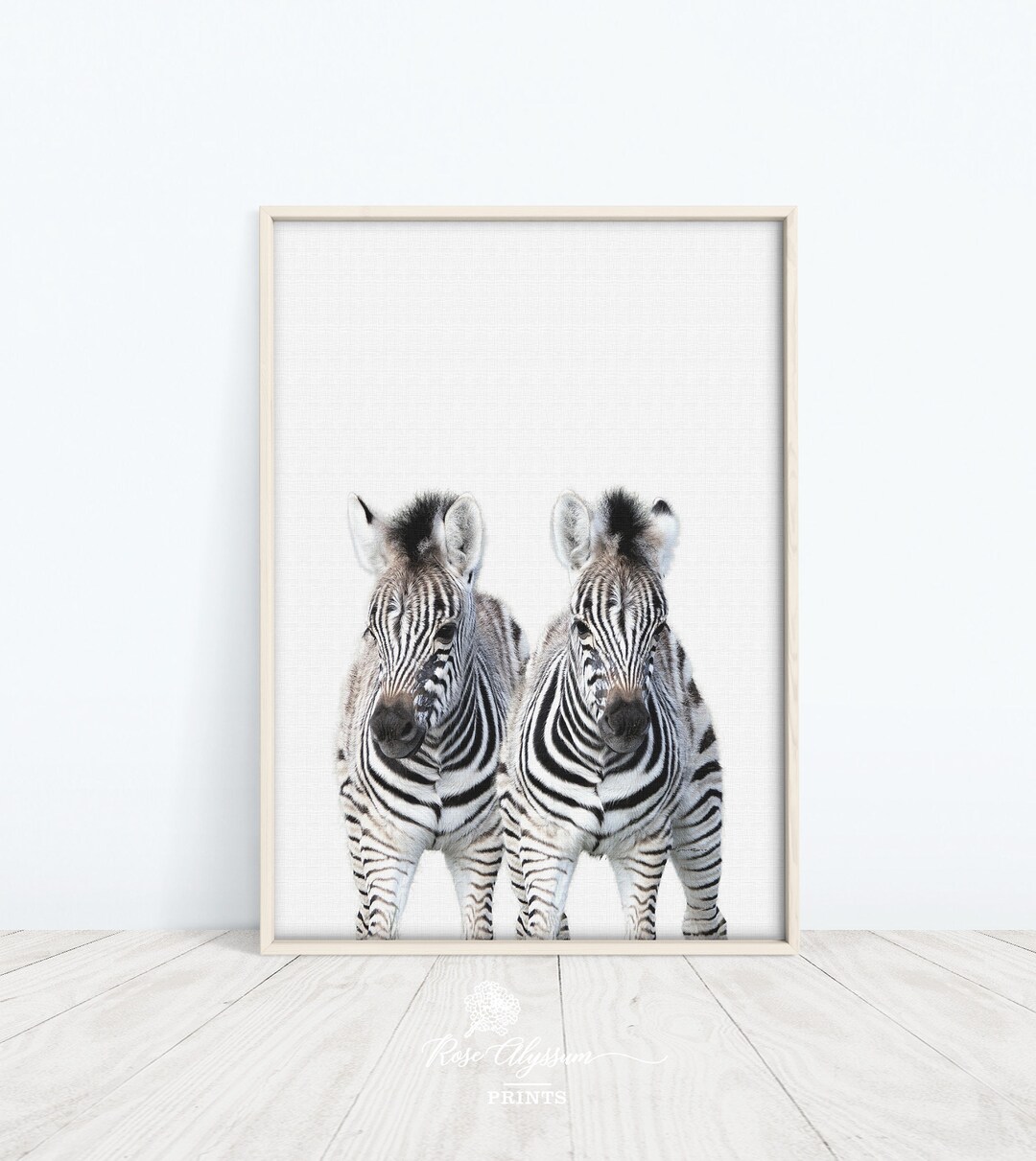 Twin Baby Zebras Prints Twin Zebra Wall Art Twin Baby Animal - Etsy