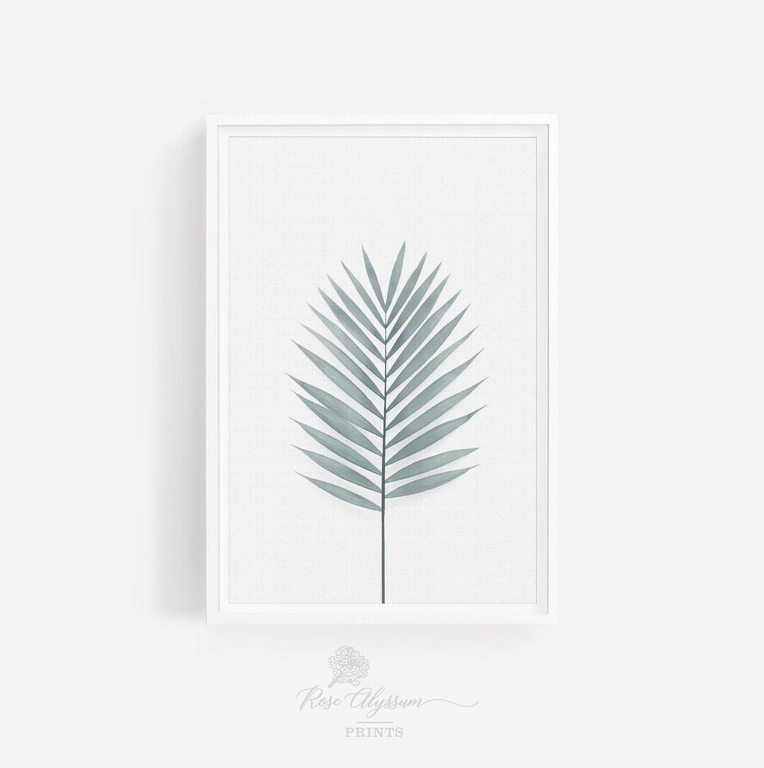 Palm Tree Leaf Prints. Palm Leaf Decor Print, Palm Leaf Wall Print ...