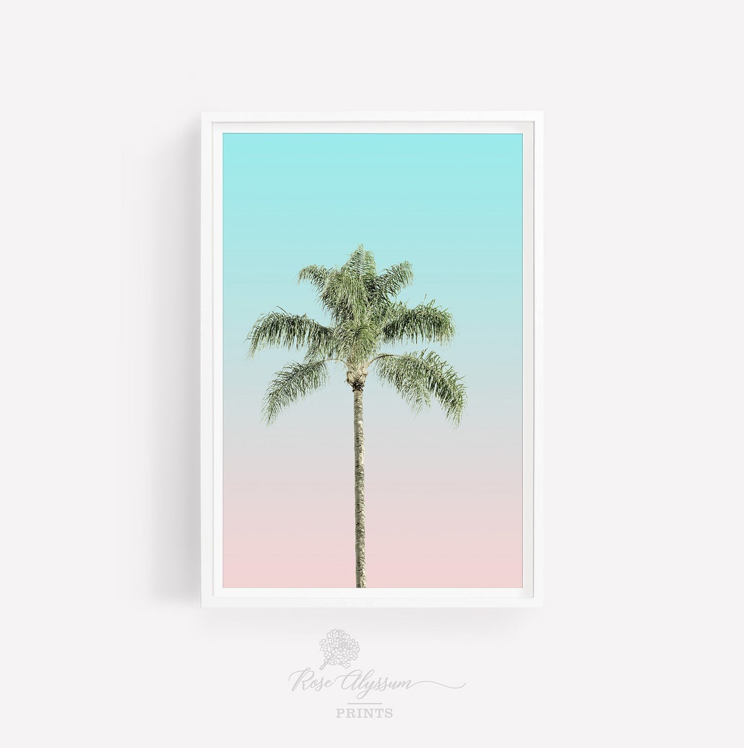 Palm Tree Prints Tropical Tree Print Art Tree Wall Decor Palm Poster