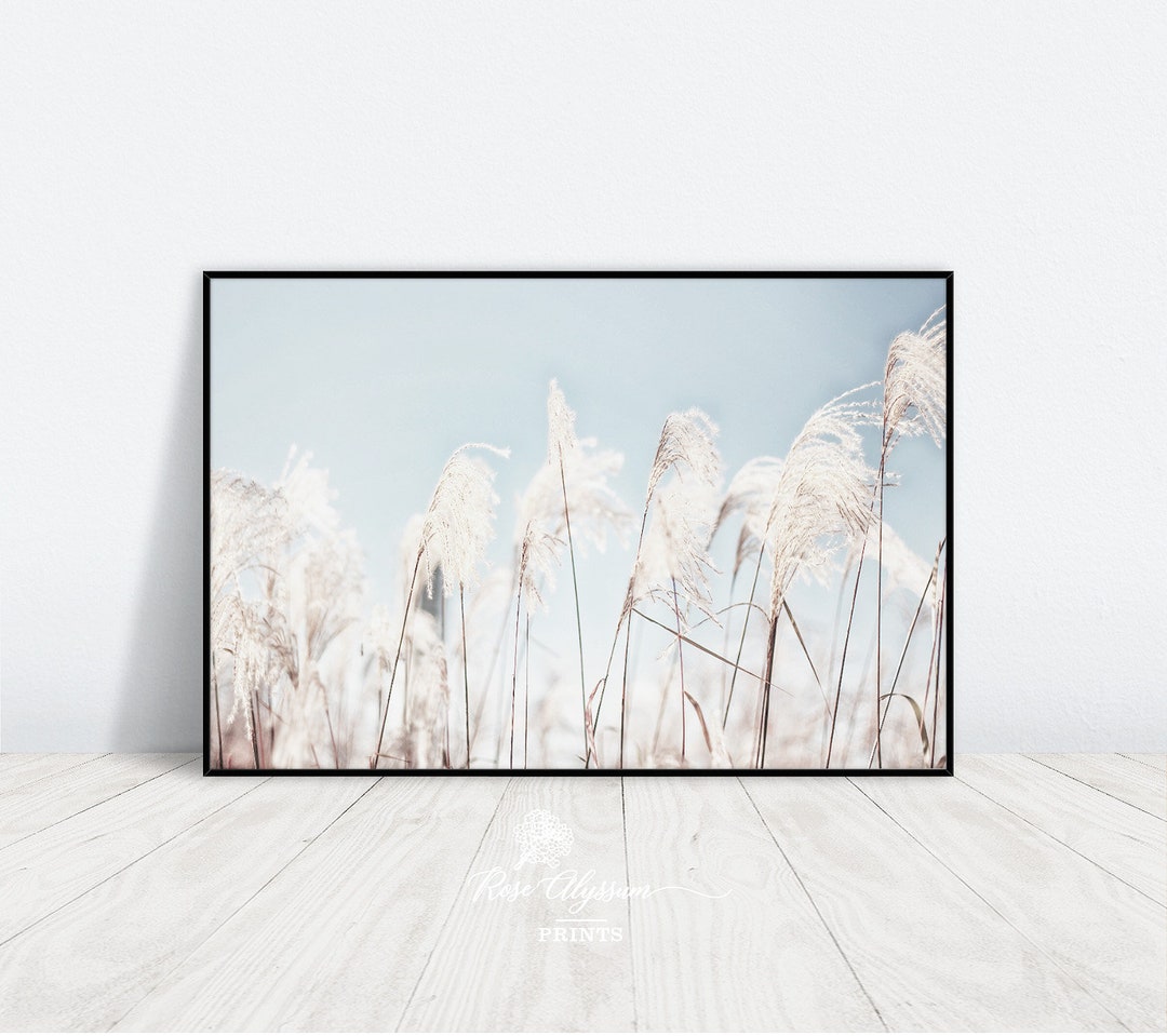 Reed in the Wind Print Art, Wind Reed Wall Art, Reed Wall Decor,reed ...
