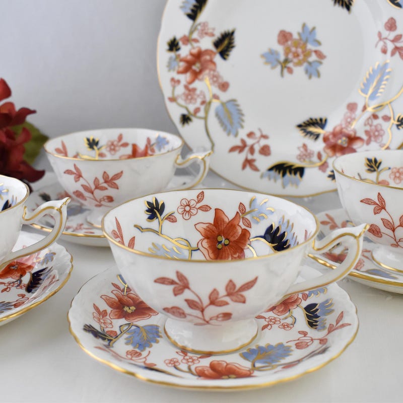 Royal Derby Cup and Saucers - Etsy