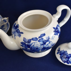 Nantucket Home Blue Rose Teapot - Etsy