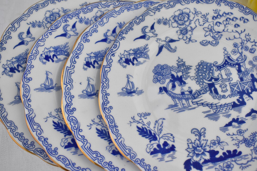 Set of 4 Bread and Butter Plates - Royal Albert Mikado Pattern - Etsy