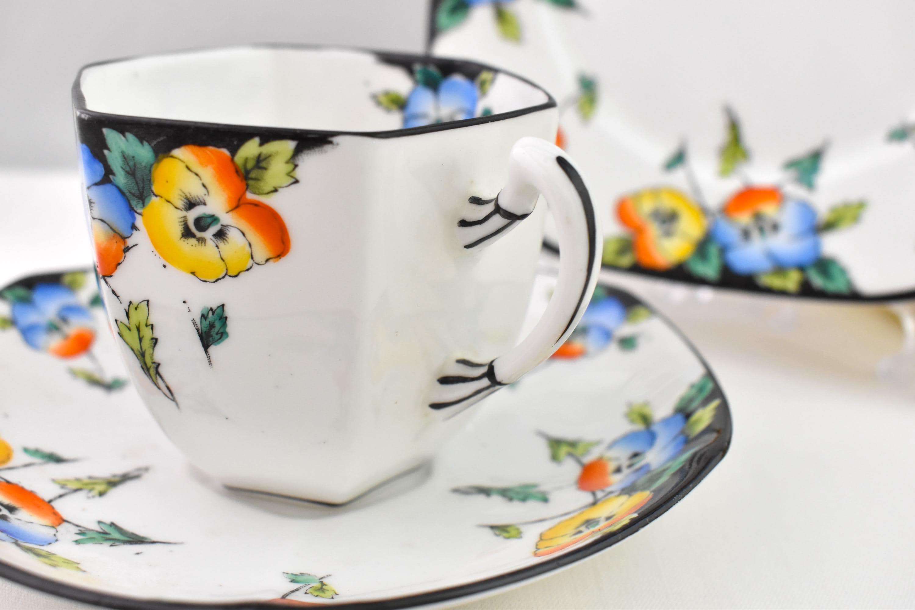 Royal Albert Pansy Trio - Vintage Crown China Set - Etsy
