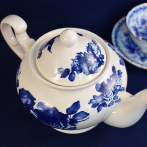 Nantucket Home Blue Rose Teapot - Etsy