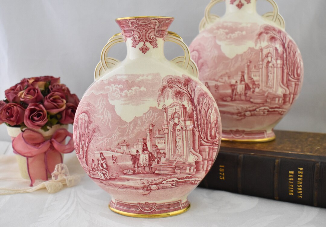 Pair of Grimwades Genoa Pattern English Stoke-on-trent Transferware ...