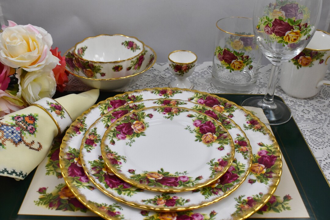 1962-73 Dinnerware Royal Albert Old Country Roses England - Etsy