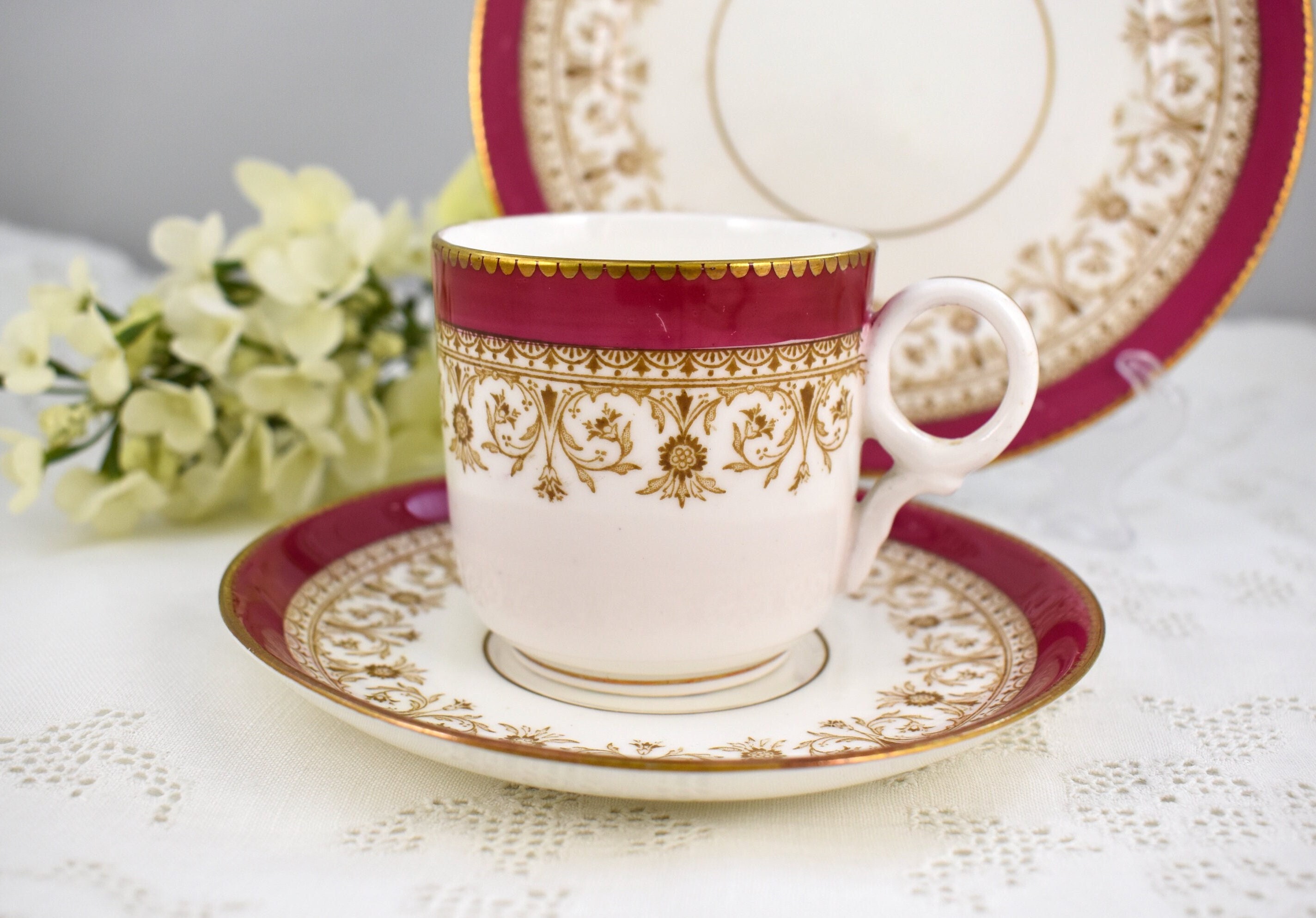 Late 1800's Aynsley Dessert Tea Trio Set Pattern 6499 - Etsy