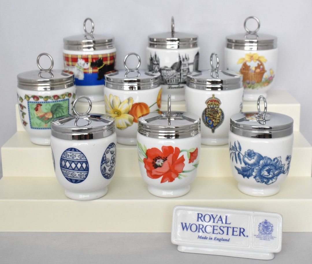 Double Egg Coddlers - Royal Worcester - Multiple Patterns Available ...