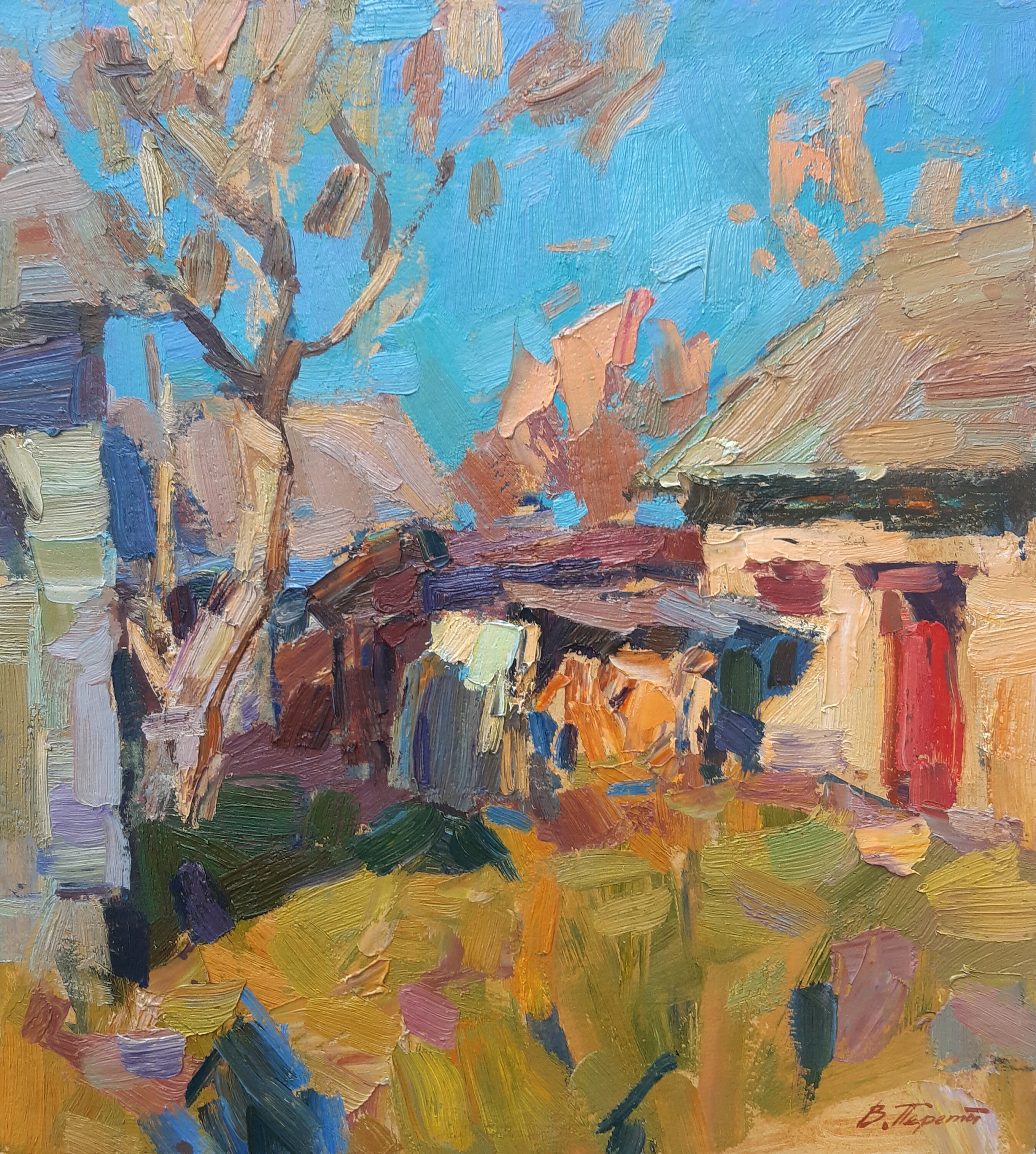 Original Painting by Artist Peret B Spring Landscape - Etsy