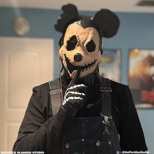 Dead Mouse Masque Mickey Horror Art Skin Face Serial Killer Mouse Gore ...