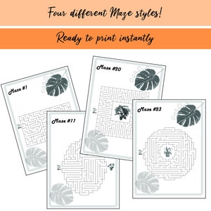Kids Maze Activity Book: Fun Printable Mazes (ages 4-8) (PDF Download ...