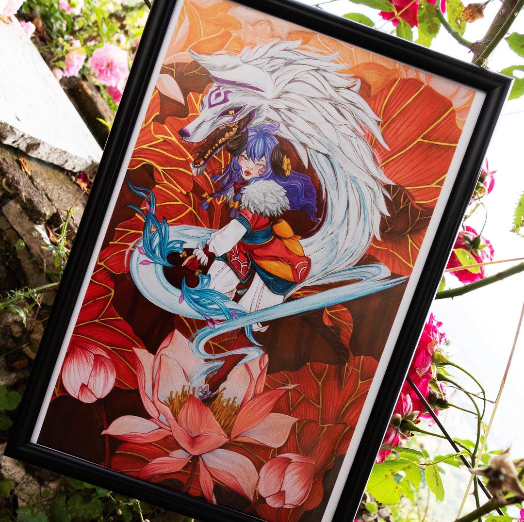 League of Legends Kindred Digital Print / Kindred Spirit Blossom ...