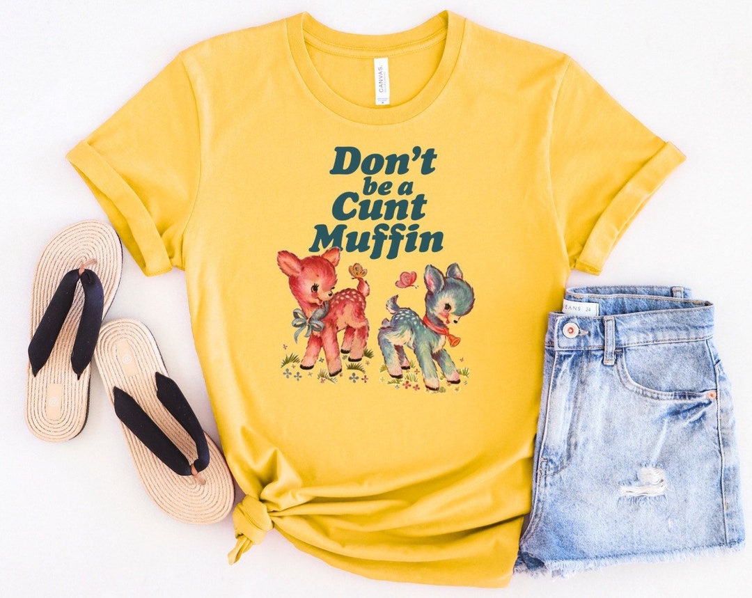 Cunt Muffin T-shirt Unisex Funny Rude Joke Gift Design Present Gift ...