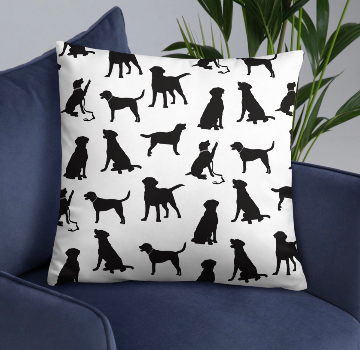 Black Labrador Cushion Dog Cushion Black Labrador Dog Gift | Etsy