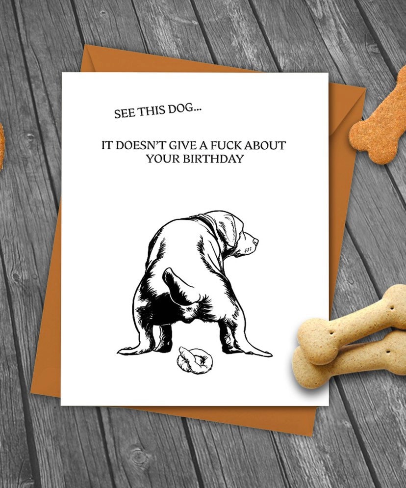 Funny Birthday Card for Friend or Partners Rude Birthday | Etsy UK