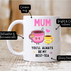 Mum, Youll Always Be My Best-tea Mug, Funny Mum Birthday Gift, Mothers ...