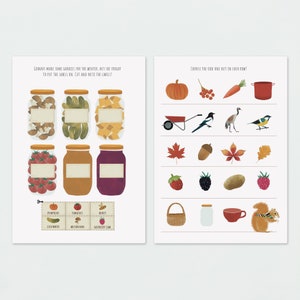 Fall Theme Worksheets, 18 Pages, Preschool - Etsy