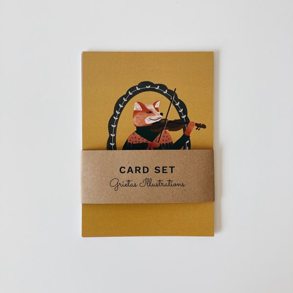 Fox Postcard - Etsy