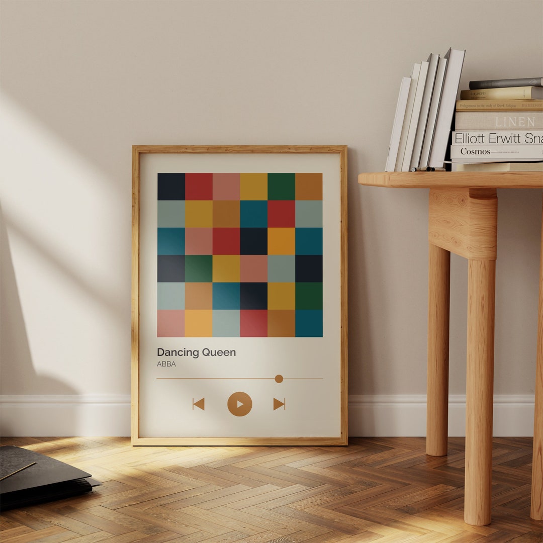 Printable Minimalist ABBA Wall Print, Music Playlist Boho Wall Art ...
