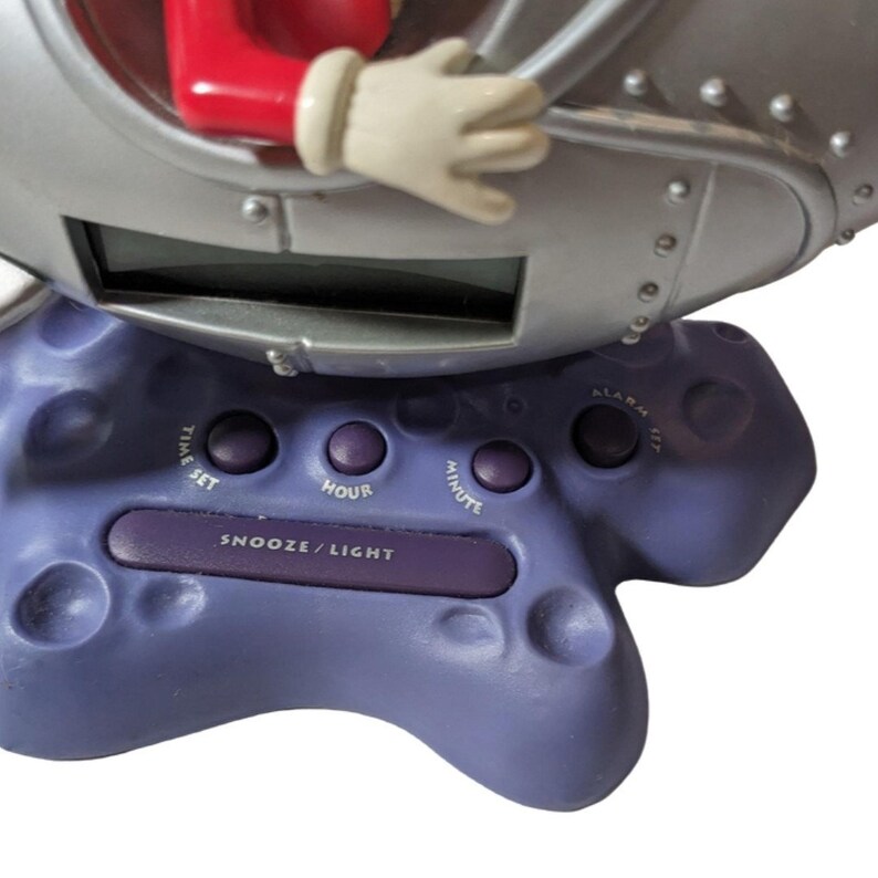 Vintage 1998 Marvin the Martian Westclox Alarm Clock Space Jam Warner ...