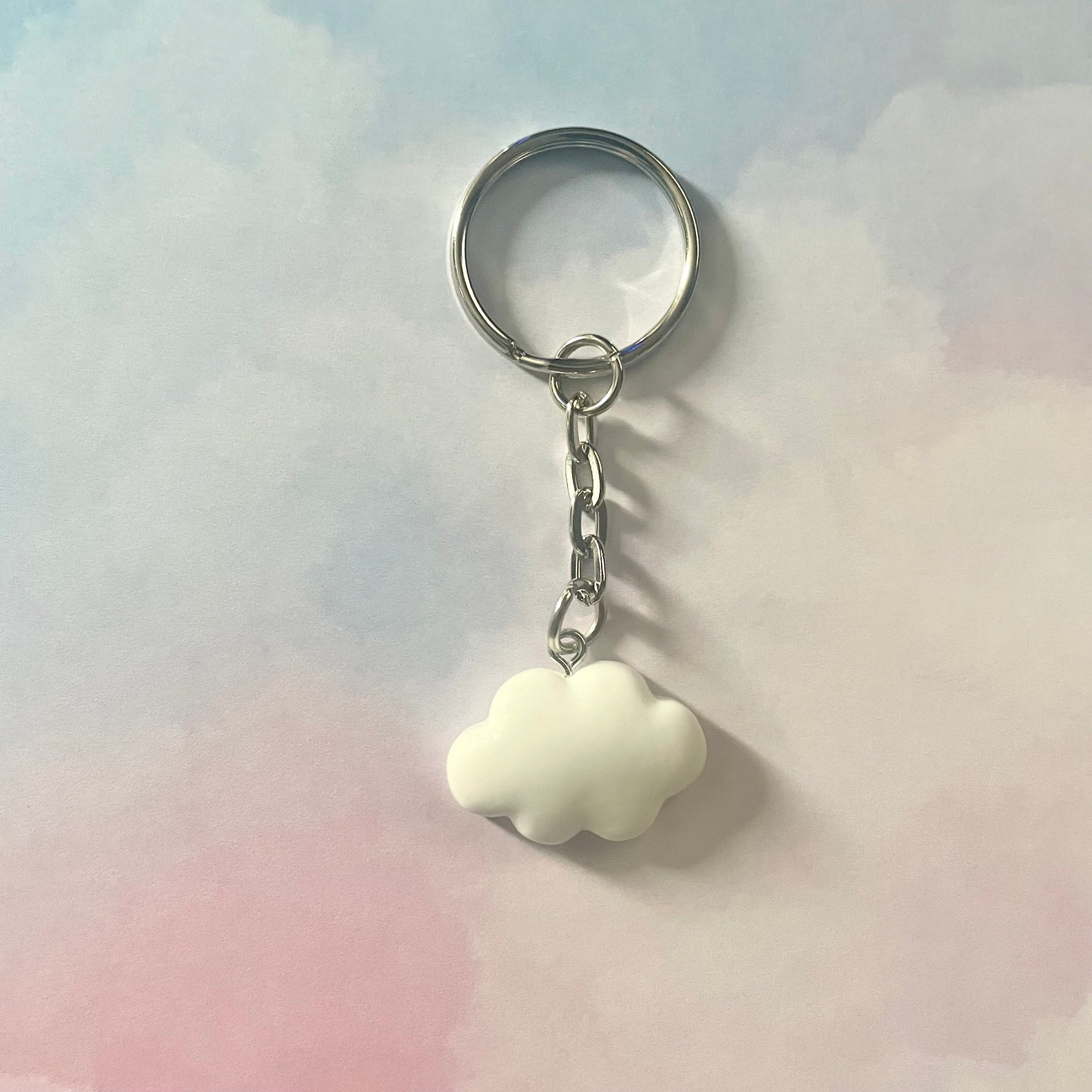 Cute Cloud Keyrings 6 Colours Resin Cloud Keychains - Etsy