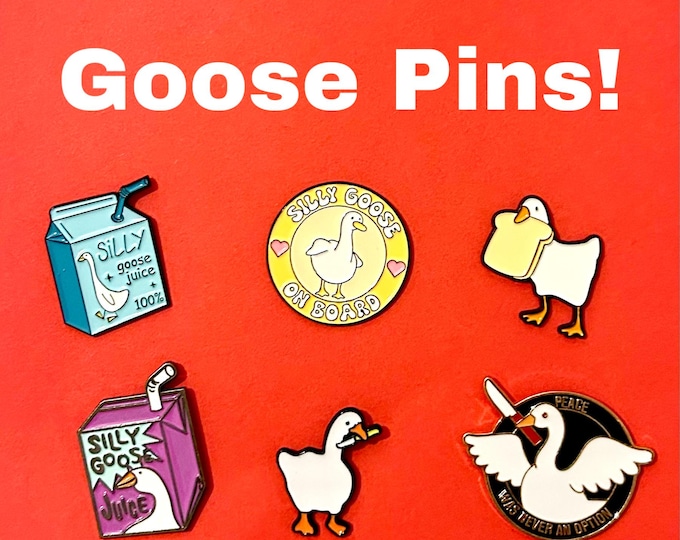 Goose Enamel Pin | Goose Pin | Cute Goose | Goose Gifts | Cottagecore ...