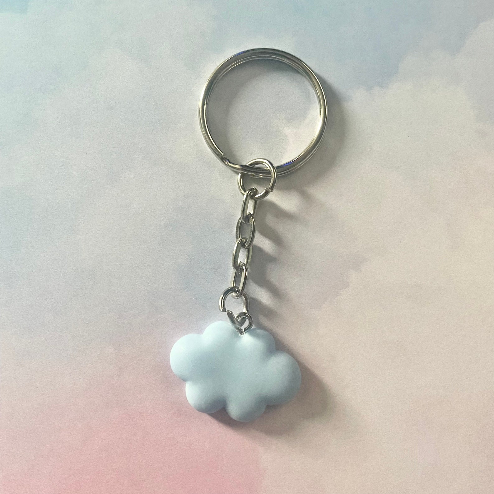 Cute Cloud Keyrings 6 Colours Resin Cloud Keychains - Etsy