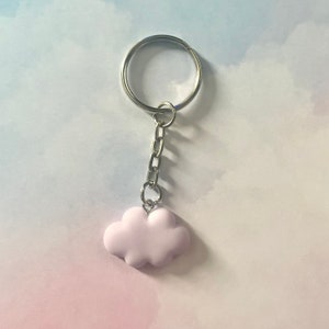 Cute Cloud Keyrings 6 Colours Resin Cloud Keychains - Etsy