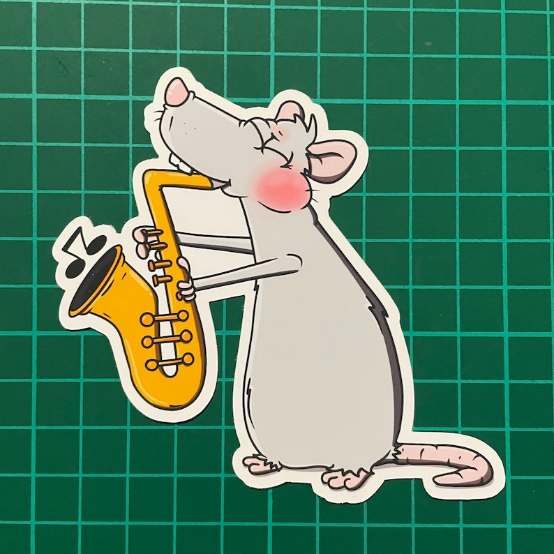 Musical Rats VINYL Stickers 4 X Rat Stickers - Etsy