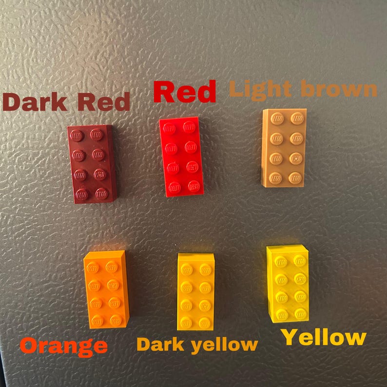 LEGO Brick Fridge Magnets - Variety of Colours - Packs Available! - Etsy