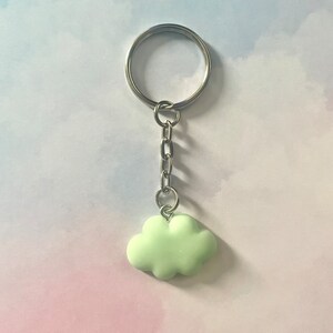 Cute Cloud Keyrings 6 Colours Resin Cloud Keychains - Etsy