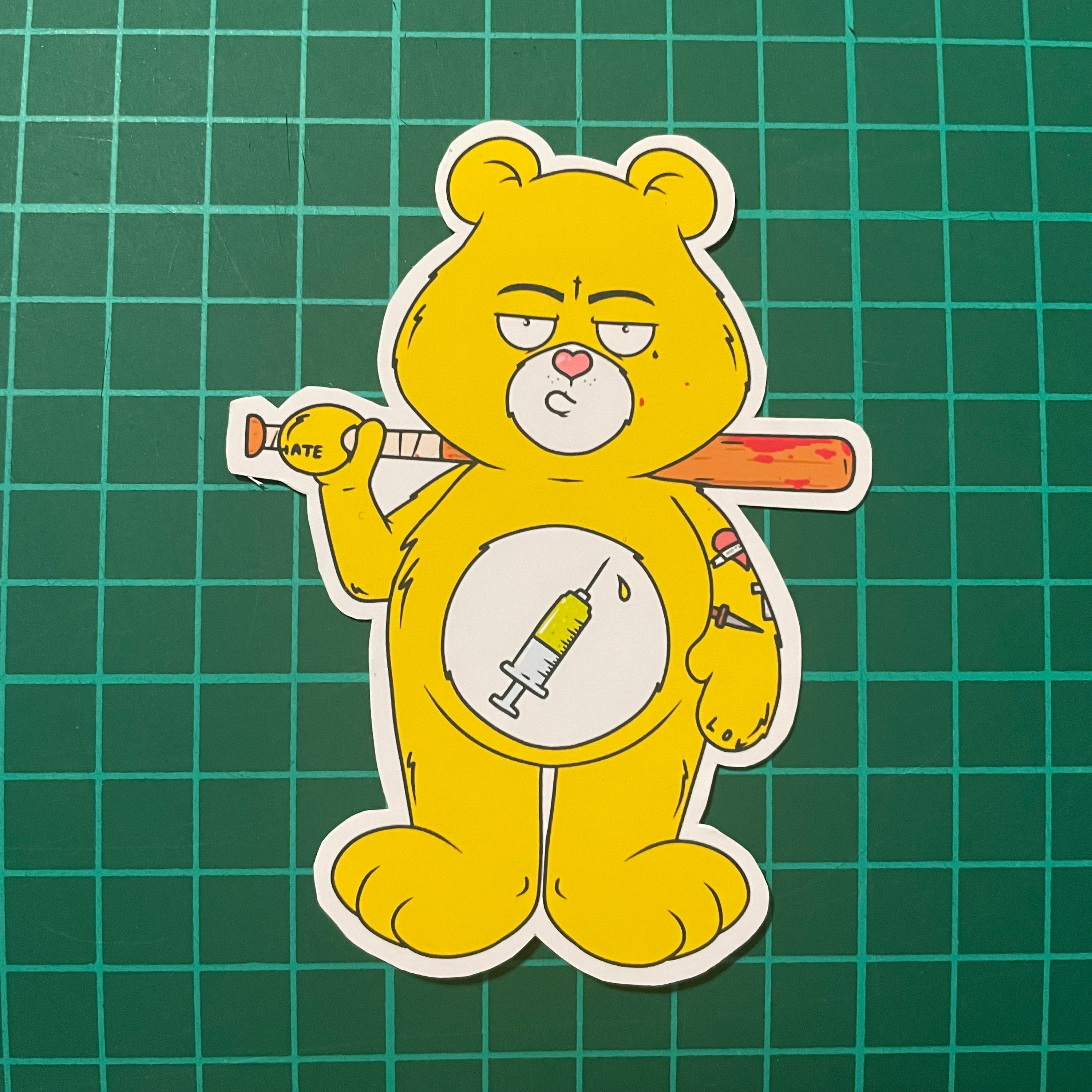 No-care Bears Cartoon Sticker Pack 5 X VINYL Stickers Care - Etsy UK