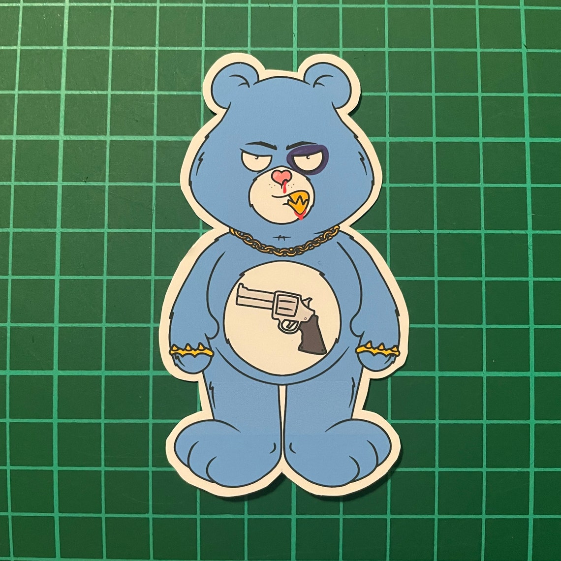 No-care Bears Cartoon Sticker Pack 5 X VINYL Stickers Care - Etsy UK